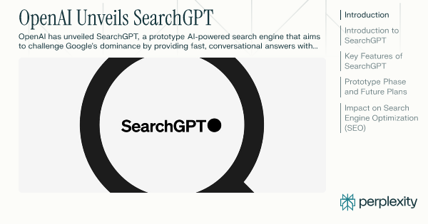 OpenAI Unveils SearchGPT OpenAI Unveils SearchGPT