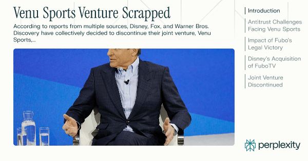 Venu Sports Venture Scrapped Venu Sports Venture Scrapped