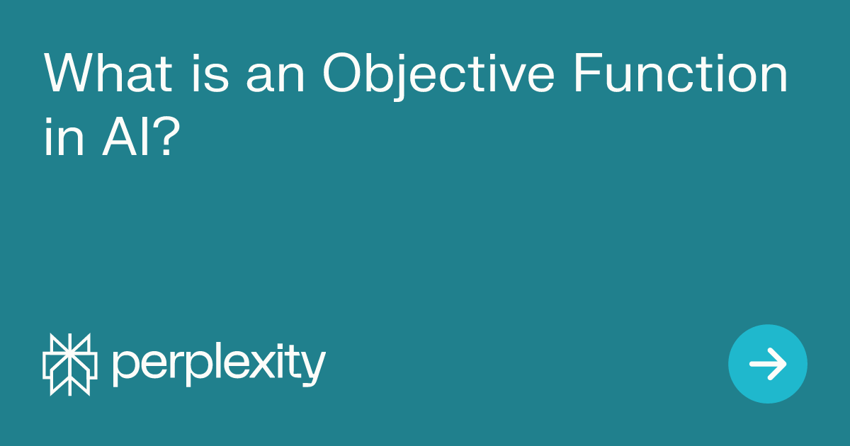 What Is An Objective Function In Ai 0996